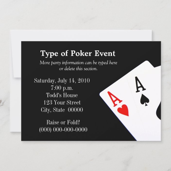 Poker Themed Invitations | Zazzle.com