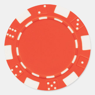 Poker Chip Stickers | Zazzle