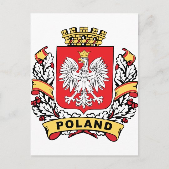 Poland Crest Postcard | Zazzle.com