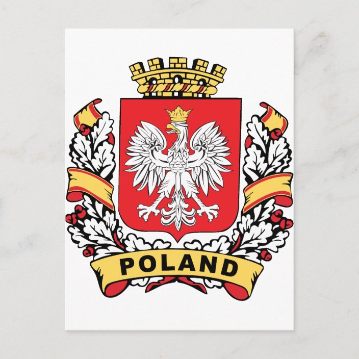 Poland Crest Postcard | Zazzle.com