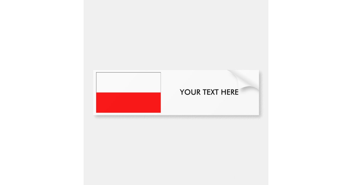 Poland FLAG Bumper Sticker | Zazzle