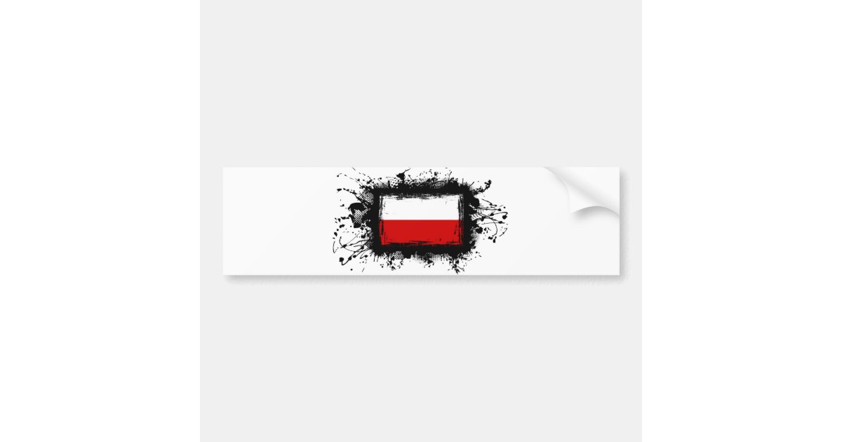 Poland Flag Bumper Sticker | Zazzle