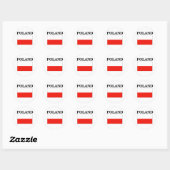 Poland Flag Classic Round Sticker | Zazzle