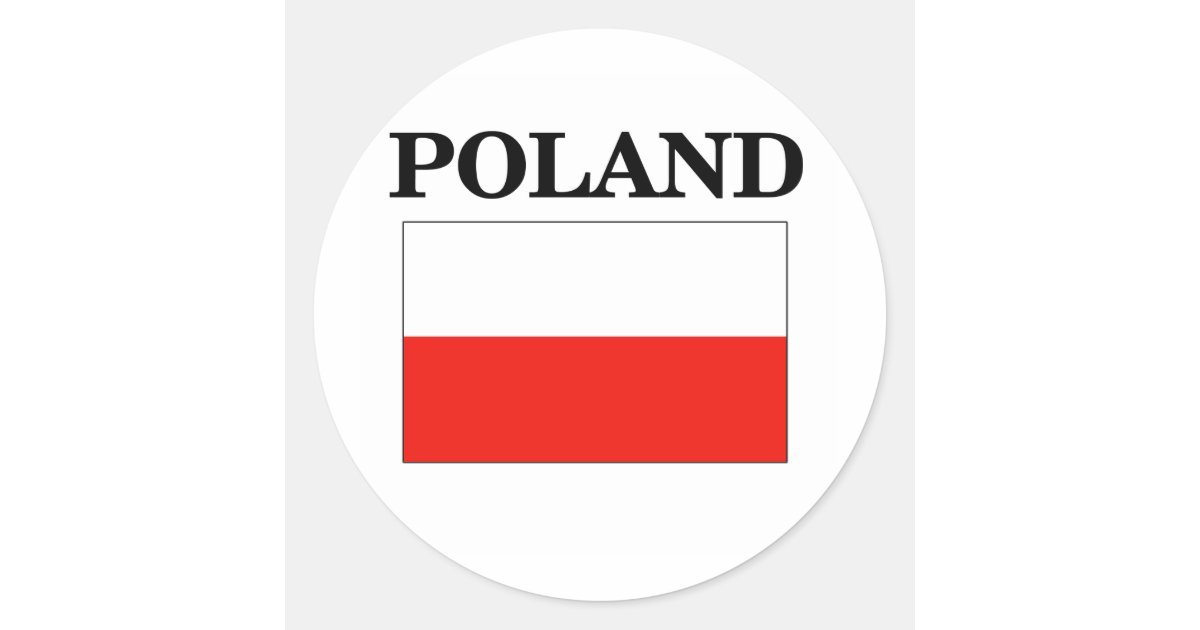 Poland Flag Classic Round Sticker | Zazzle