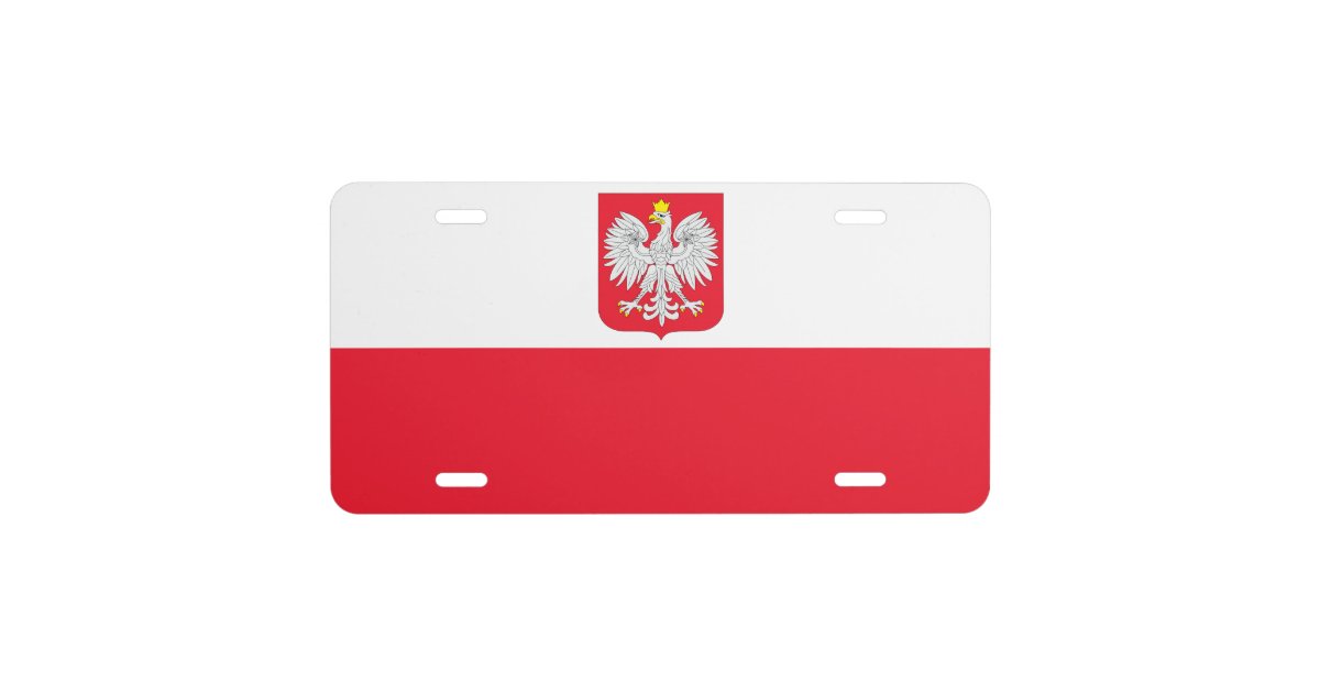 Poland Flag License Plate | Zazzle