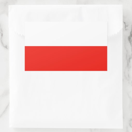 Poland flag rectangular sticker | Zazzle