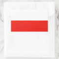 Poland flag rectangular sticker | Zazzle