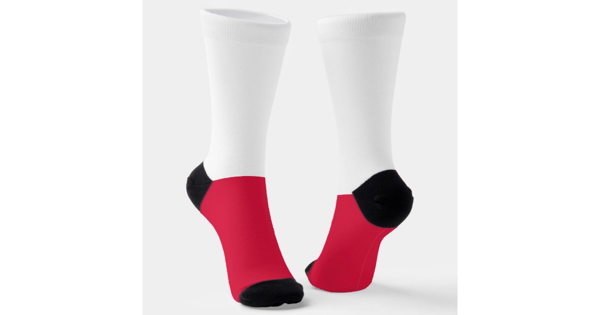 Poland Flag Socks | Zazzle