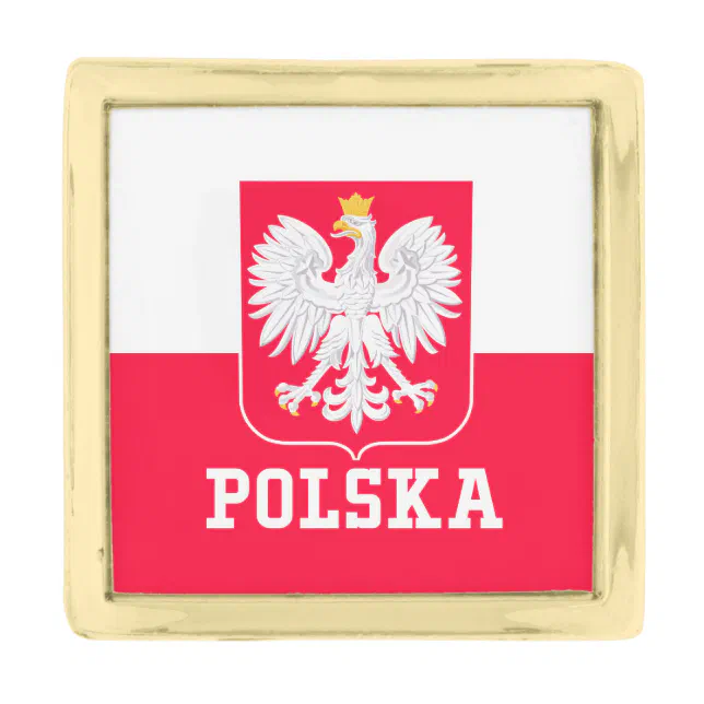 Poland Gold Finish Lapel Pin | Zazzle