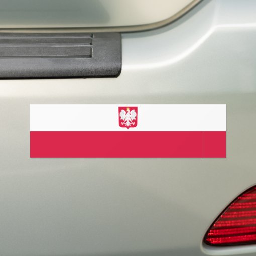 Poland/Pole/Polish Flag Bumper Sticker | Zazzle