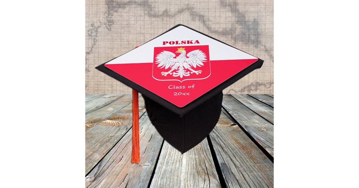 Poland & Polish Flag - Students Polska /University Graduation Cap ...