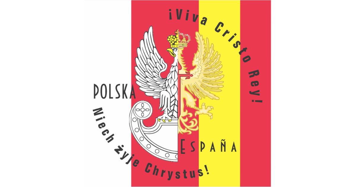 POLAND-SPAIN FRIENDSHIP STICKER | Zazzle