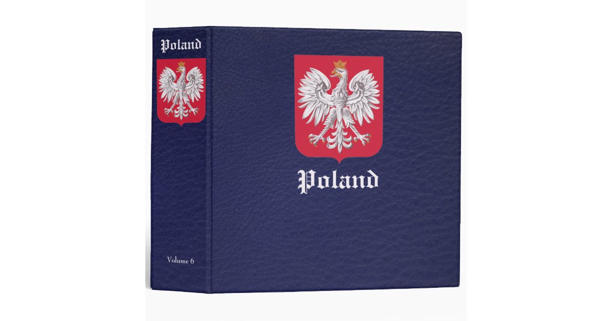 Poland Stamp Album 3-Ring Binder | Zazzle