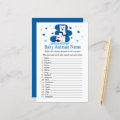 Polar bear Baby Animals Name Game | Zazzle