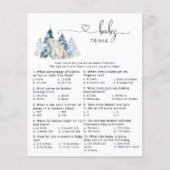 Polar bear Baby trivia baby shower game | Zazzle