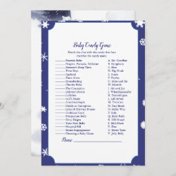 Polar Bear Candy Baby Shower Game | Zazzle