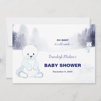 Polar Bear Candy Baby Shower Game | Zazzle