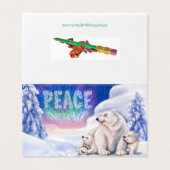 Polar bear & cubs cute folding christmas card | Zazzle
