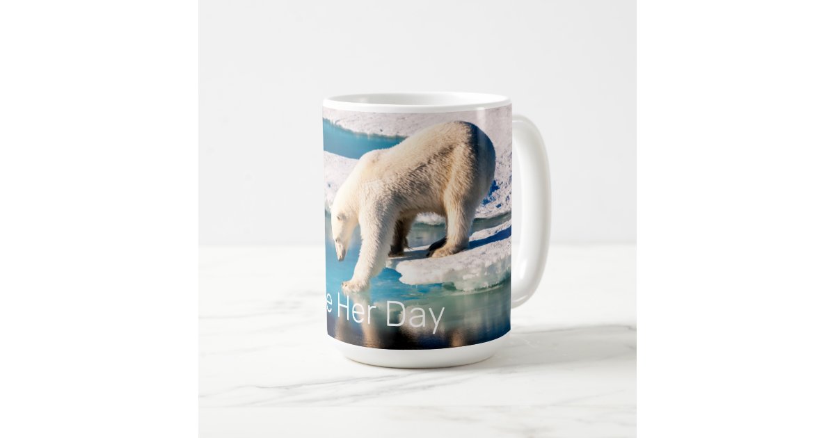 Polar Bear Global Warming Climate Inspirational Coffee Mug | Zazzle