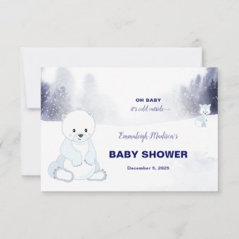 Polar Bear Guessing Count Baby Shower Game | Zazzle