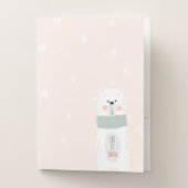 Polar Bear - Let it Snow - Cute Winter / Christmas Pocket Folder | Zazzle