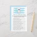 Polar bear Nursery Rhyme Quiz baby shower game | Zazzle