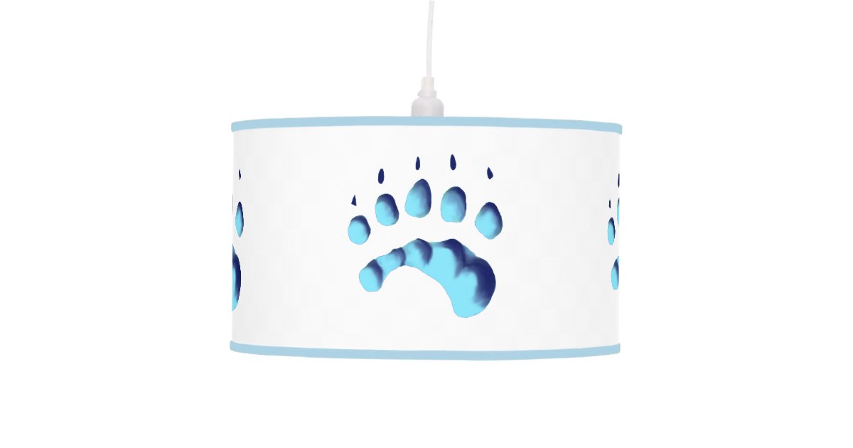 Polar Bear Paw Print Ceiling Lamp | Zazzle