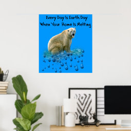 Polar Bear Poster | Zazzle