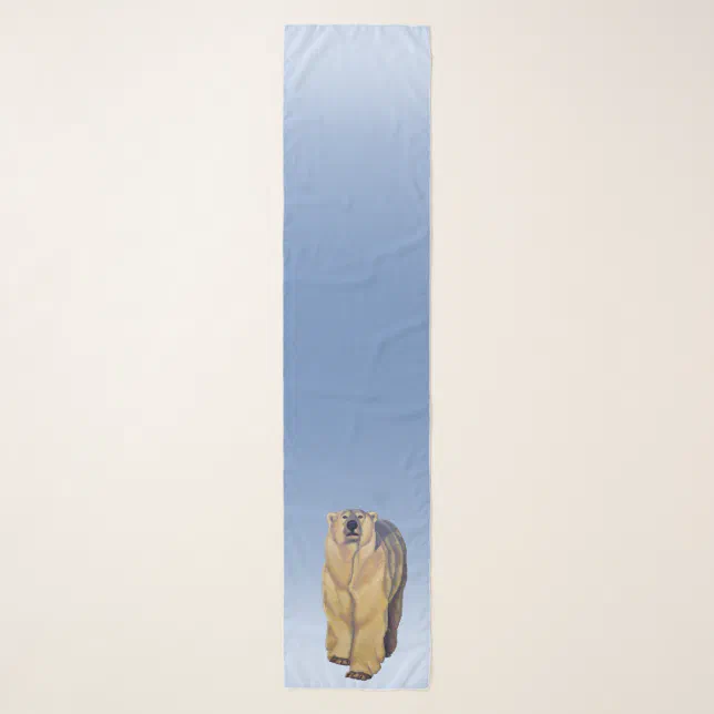 Polar Bear Scarf Cool Bear Scarf Wildlife Gifts | Zazzle