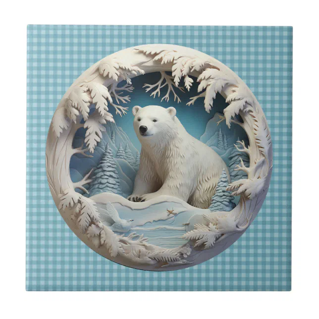 Polar Bear Tile | Zazzle