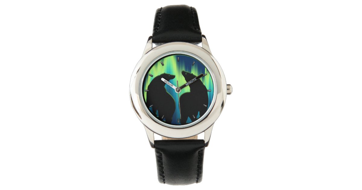 Polar Bear Watch Wildlife Art Bear Wrist Watch | Zazzle