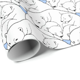 Polar Bear Wrapping Paper Bear Cubs Wrapping Paper | Zazzle