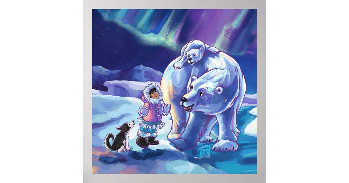 Polar Pals Poster | Zazzle