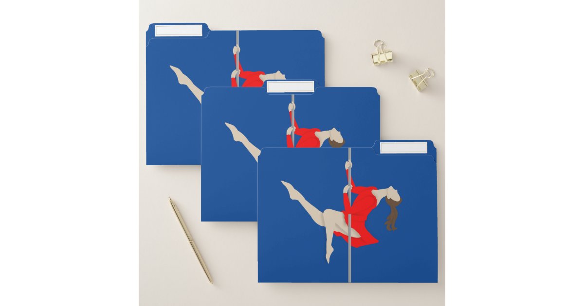 Pole Fitness File Folder | Zazzle