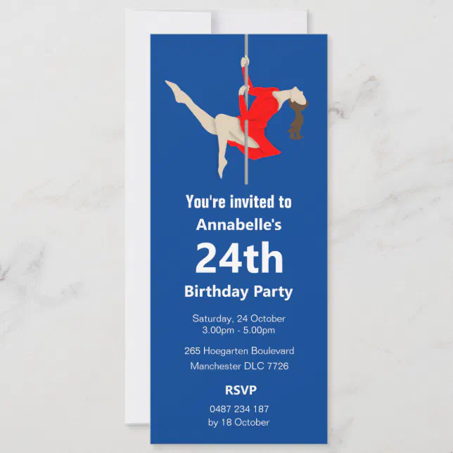 Pole Fitness Invitation | Zazzle