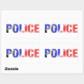 Police 2 rectangular sticker | Zazzle