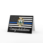Police Academy Custom Logo Grad Congratulations Card | Zazzle