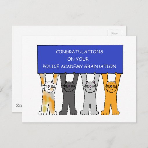 Police Academy Graduate Congratulations Postcard | Zazzle