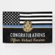 Police Academy Graduation Blue Line Congratulation Banner | Zazzle