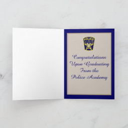 Police Academy Graduation Card | Zazzle
