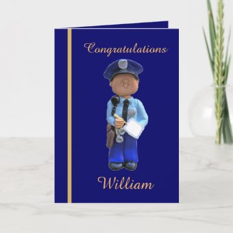 Police Academy Graduation Card | Zazzle