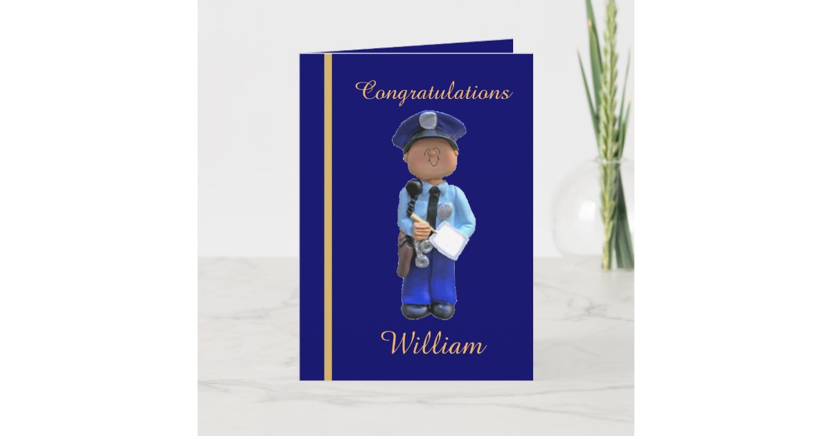 Police Academy Graduation Card | Zazzle