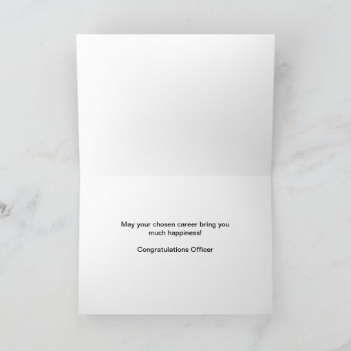 Police Academy Graduation Card -- Congratulations | Zazzle