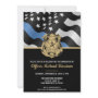 Police Academy Graduation Law Enforcement Flag Invitation | Zazzle