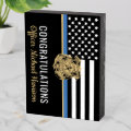 Police Academy Graduation Law Enforcement Flag Wooden Box Sign | Zazzle