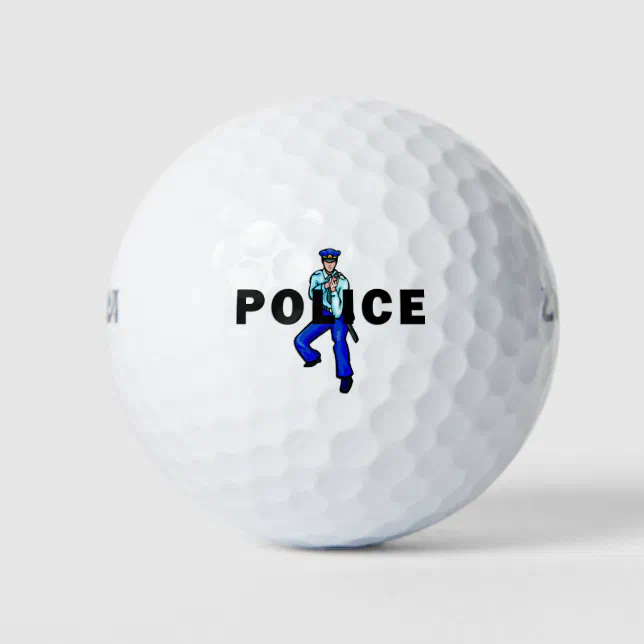 Police Action Logo Golf Balls | Zazzle