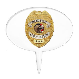 Police_Badge_Active Cake Toppers