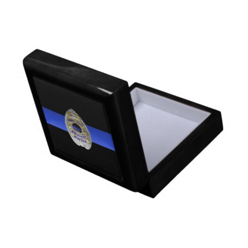 Police Badge and Brass Keeper Box | Zazzle