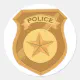 Police Badge Classic Round Sticker | Zazzle