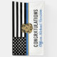 Police Blue Line Flag Congratulations Graduation Banner | Zazzle
